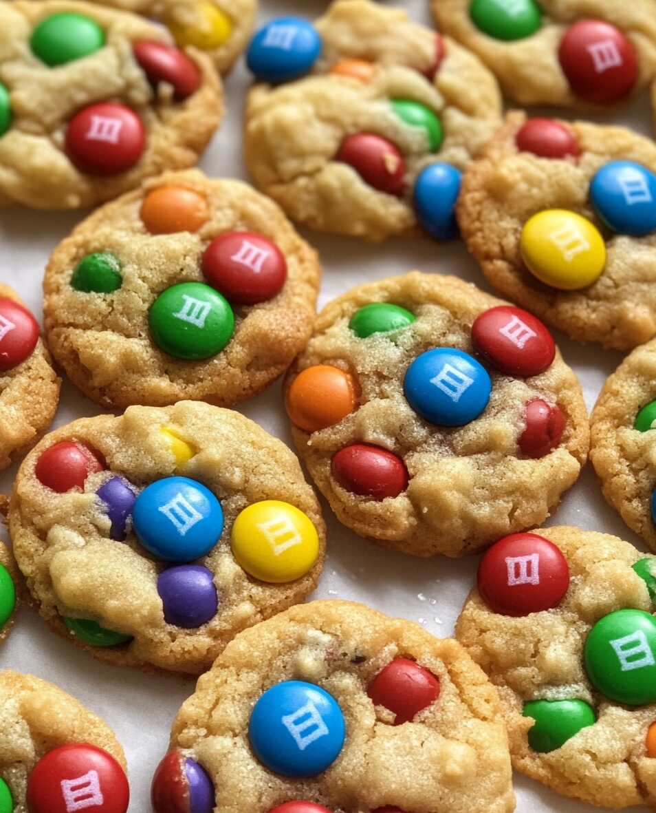 Mini M&M Cookies - Recipe Amelia