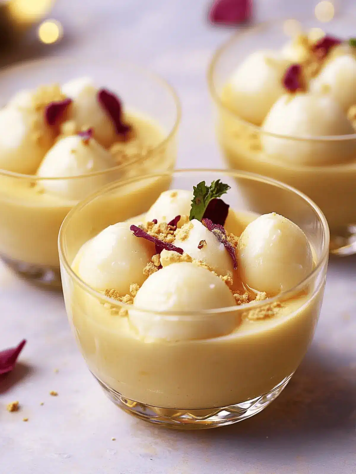 Irresistible Custard Rasgulla - A Delicious Eggless Dessert