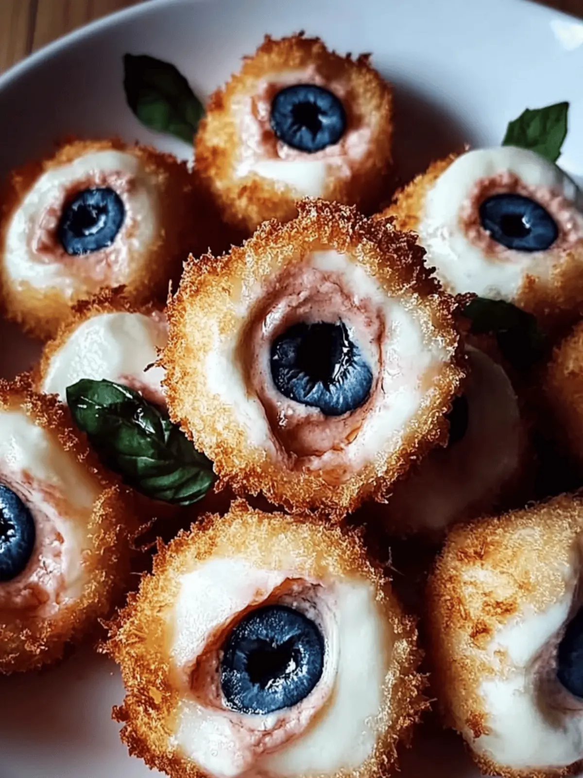 Spooky Eyeball Mozzarella Bites: Irresistible Halloween Appetizer
