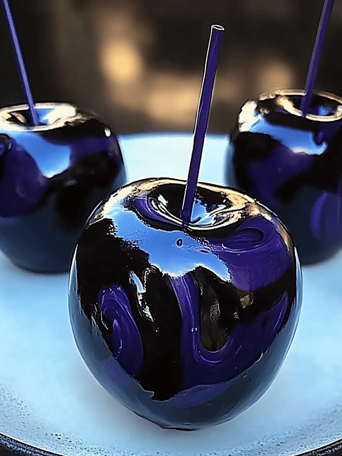 Ultimate Spooky Black Swirl Candy Apples: Delicious Halloween Treat