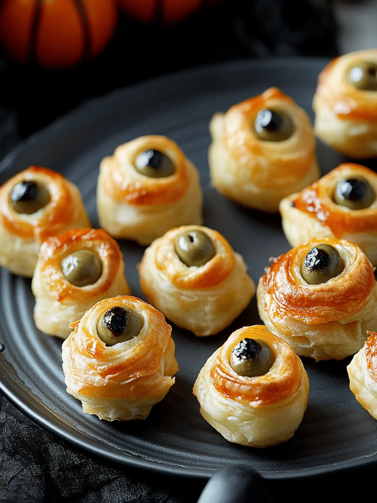Ultimate Spooky Eyeball Olive Puffs for Delicious Halloween Fun