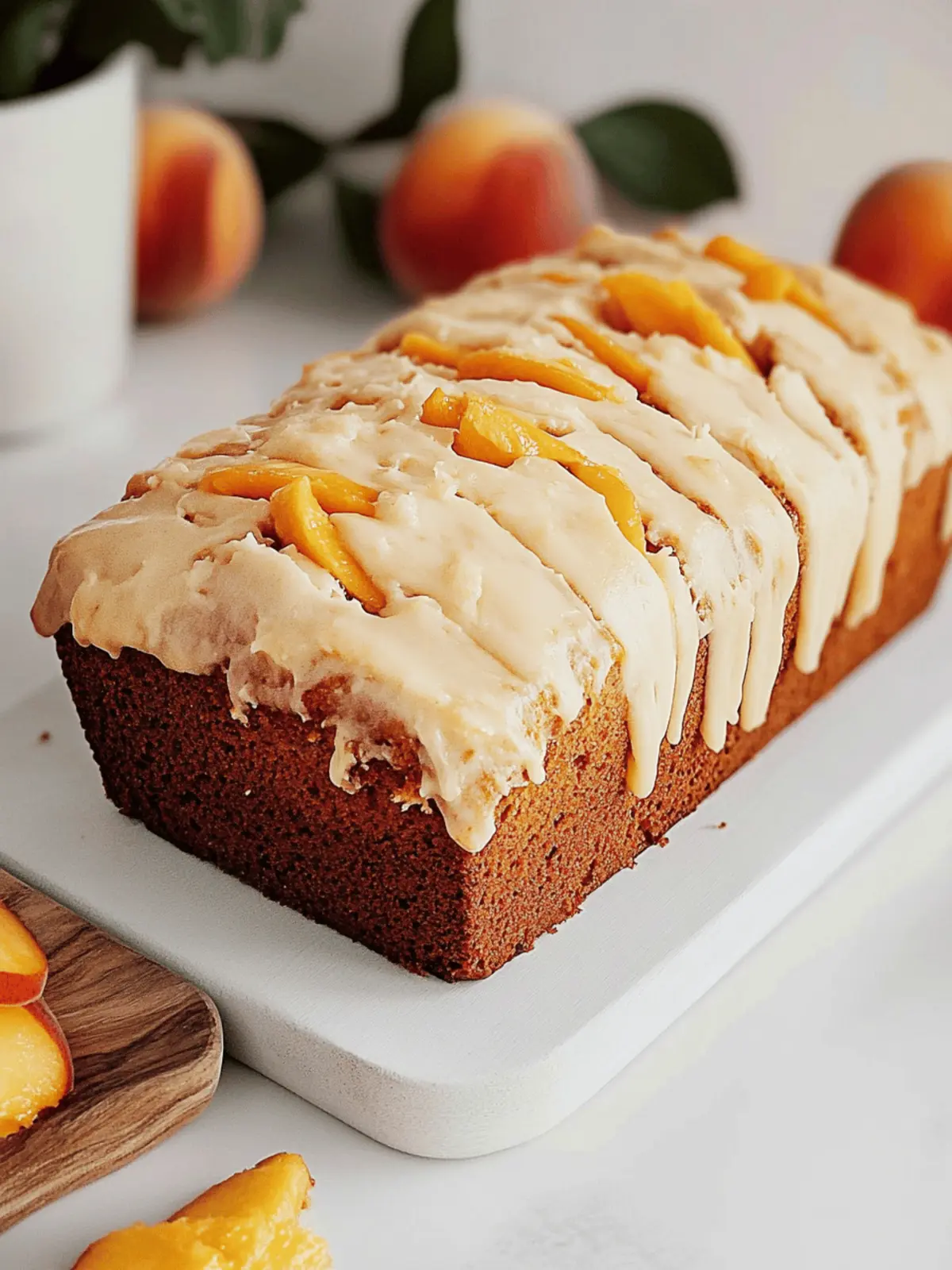 Irresistible Peach Bread: Ultimate Moist Loaf with Cinnamon Glaze