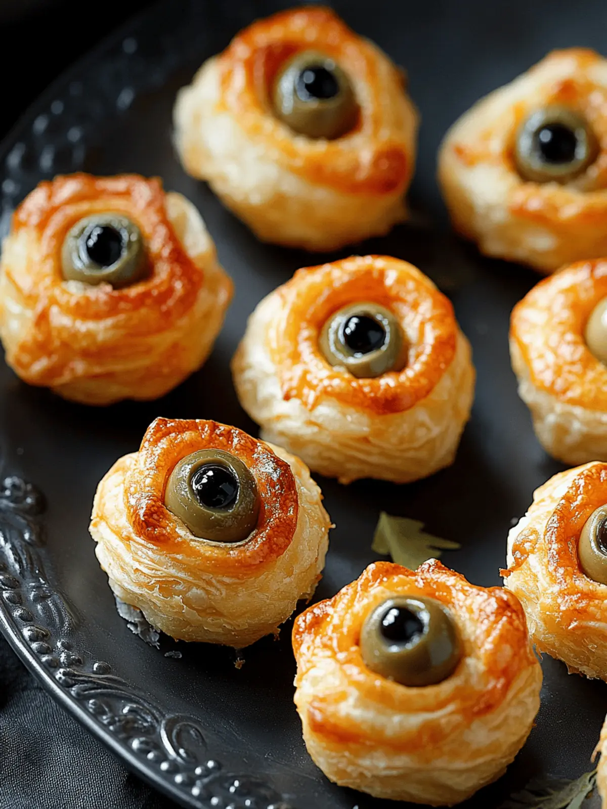 Ultimate Spooky Eyeball Olive Puffs for Delicious Halloween Fun