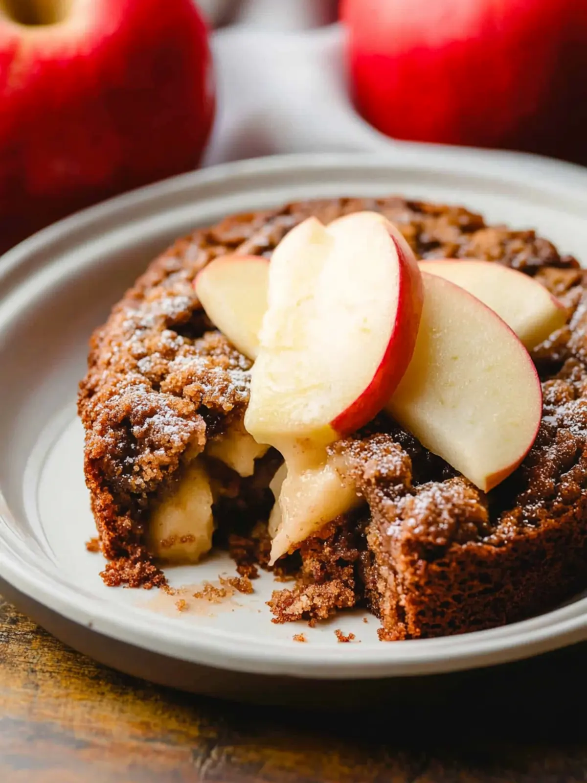 Irresistible Apple Dapple Cake with Salty Caramel Drizzle