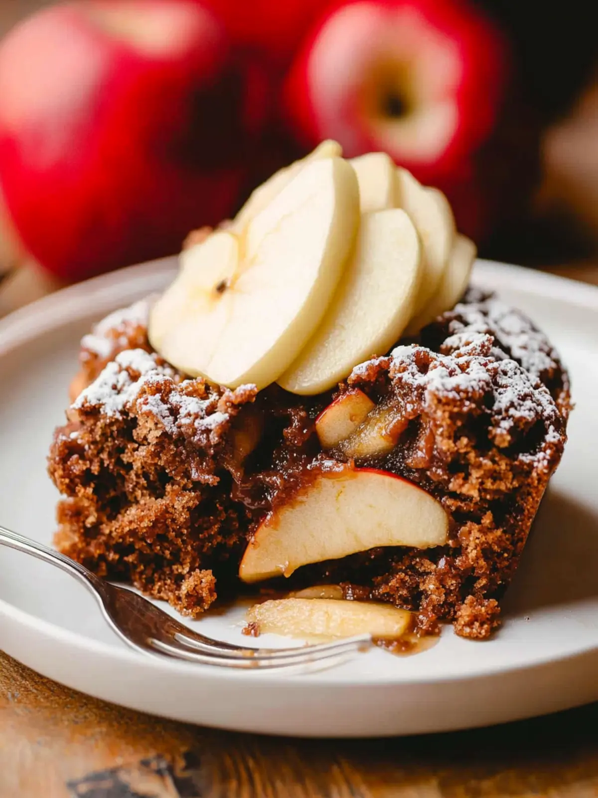 Irresistible Apple Dapple Cake with Salty Caramel Drizzle