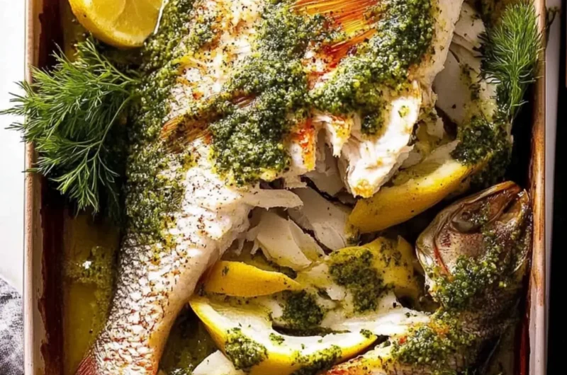 Whole Baked Fish: Easy, Delicious Snapper with Garlic & Dill