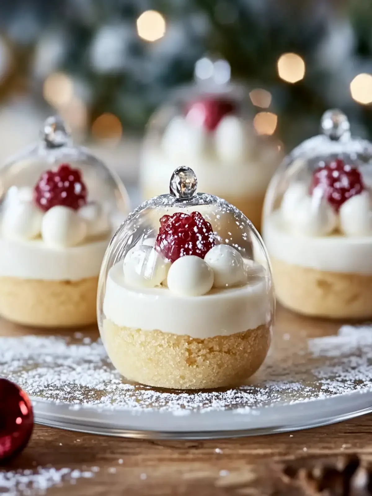 Irresistible Snow Globe Cheesecake Bites: Magical Holiday Dessert