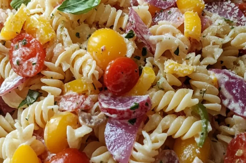 Irresistible Italian Combo Pasta Salad That'll Brighten Your Day